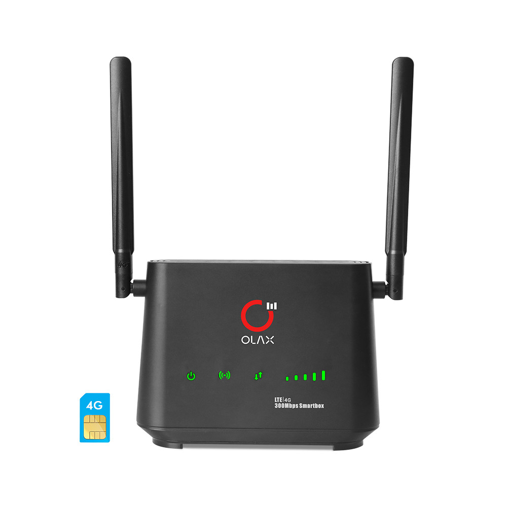 보안 카메라를 위한 LTE CAT4 잠금 해제 무선 4g 와이파이 라우터 2000 mah 300mbps 4 LAN