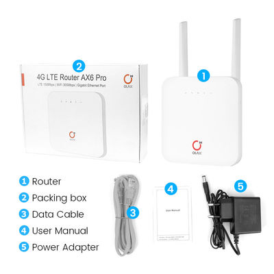 RJ45 항구와 OLAX AX6 프로 4g 야외 CPE Sim 라우터 4000 mah 강한 전력 원거리 Cpe 와이파이 4g 라우터